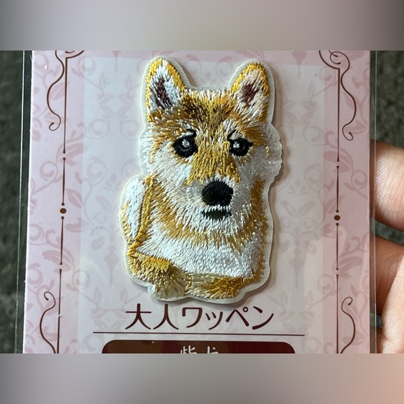 Daiso | Office | Shiba Inu Dog Embroidered Ironon Patch Daiso Japan ...